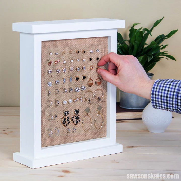 Diy Mesh Earring Holder Diy Mesh Earring Holder