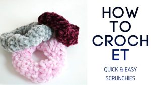25 Free Crochet Scrunchie Patterns {PDF Pattern}