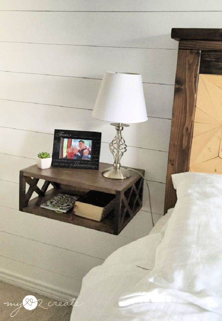25 DIY Nightstand Ideas and Plans {DIY Bedside Table}