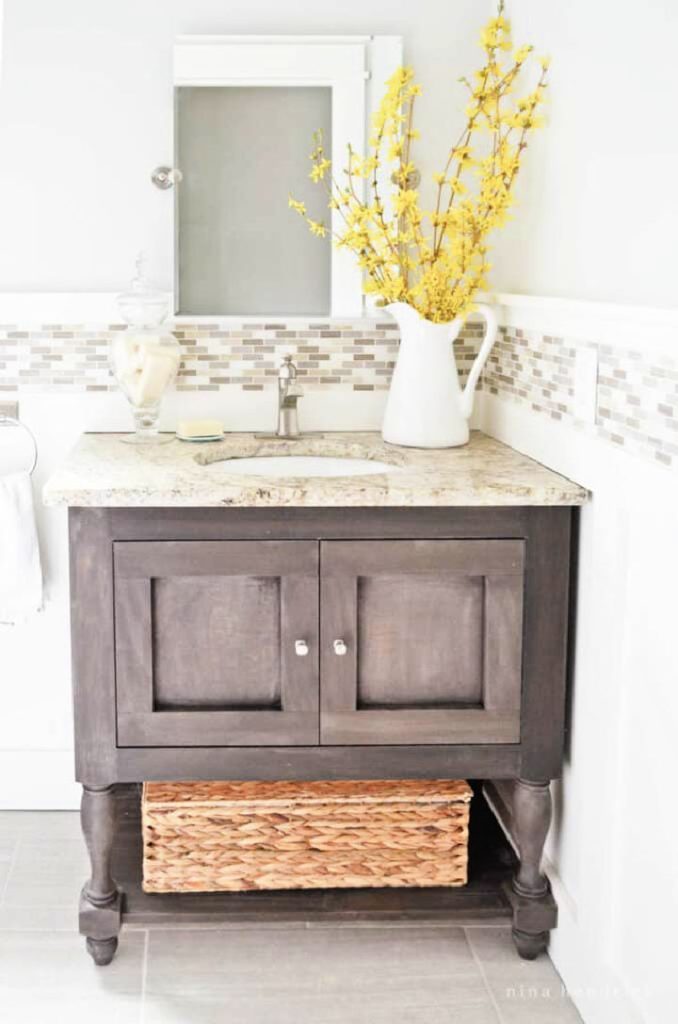 25 DIY Bathroom Vanity Ideas: How To Build a Bathroom Vanity