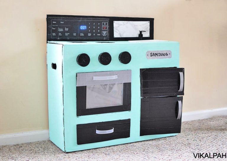30 DIY Play Kitchen Ideas for Kids to Have Fun