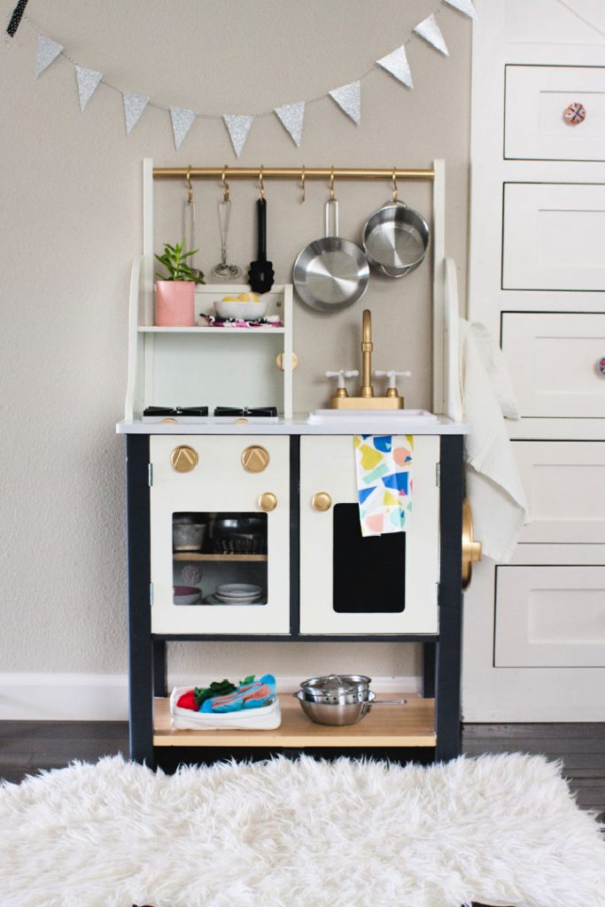 30 DIY Play Kitchen Ideas for Kids to Have Fun