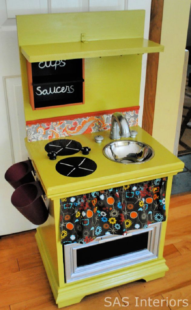 30 DIY Play Kitchen Ideas for Kids to Have Fun