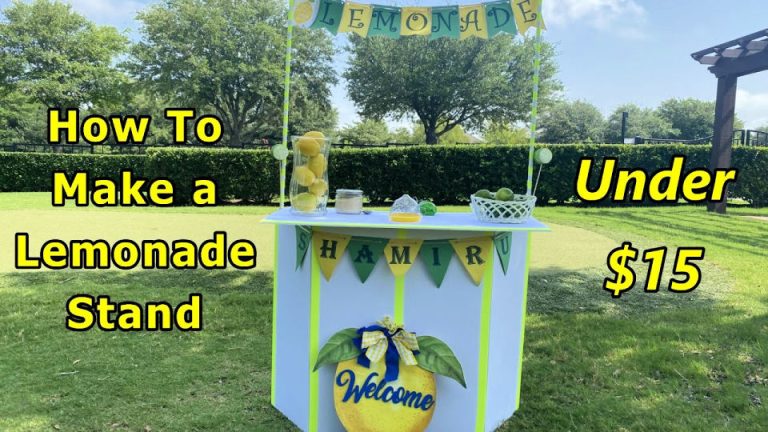35 Homemade DIY Lemonade Stand Ideas You Can Build