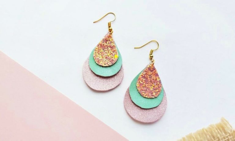 25 DIY Leather Earrings: How To Make Leather Earrings