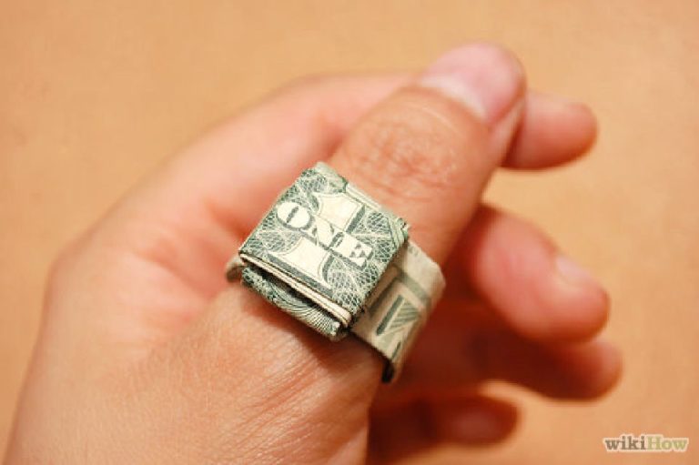 How to Make a Dollar Ring: 20 Ways to Make $1 Bill Ring