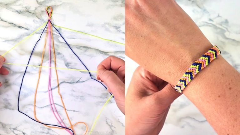 How to Make a Chevron Friendship Bracelet: 25 Free Pattern