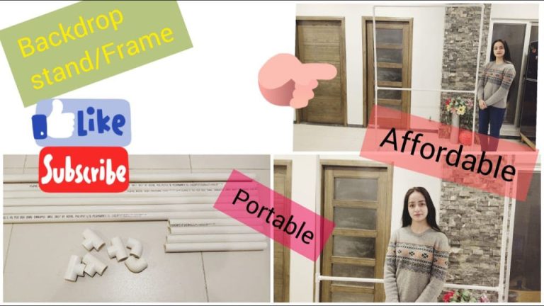 20 DIY PVC Backdrop Stand Ideas: Make PVC Pipe Backdrop