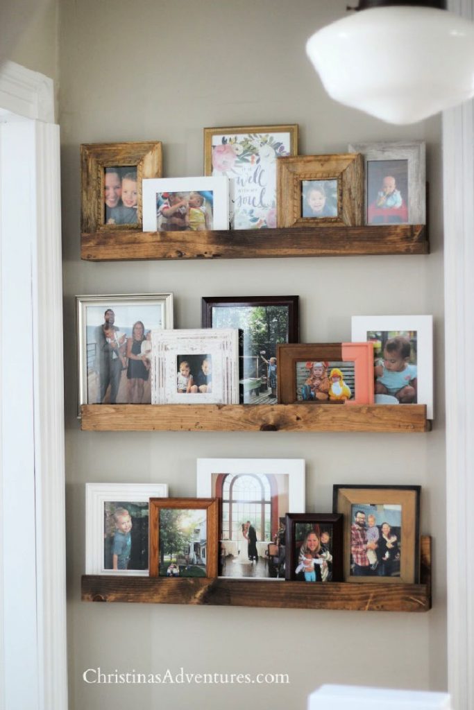 25 DIY Picture Ledge Ideas: Build Picture Ledge Shelf