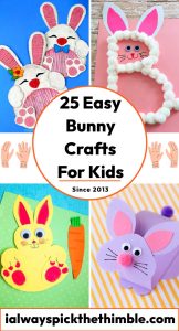 25 Easy Bunny Crafts for Kids: Rabbit Art and Craft Ideas